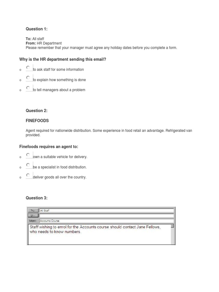 Business English Placement Test | PDF | Cooperative | Business
