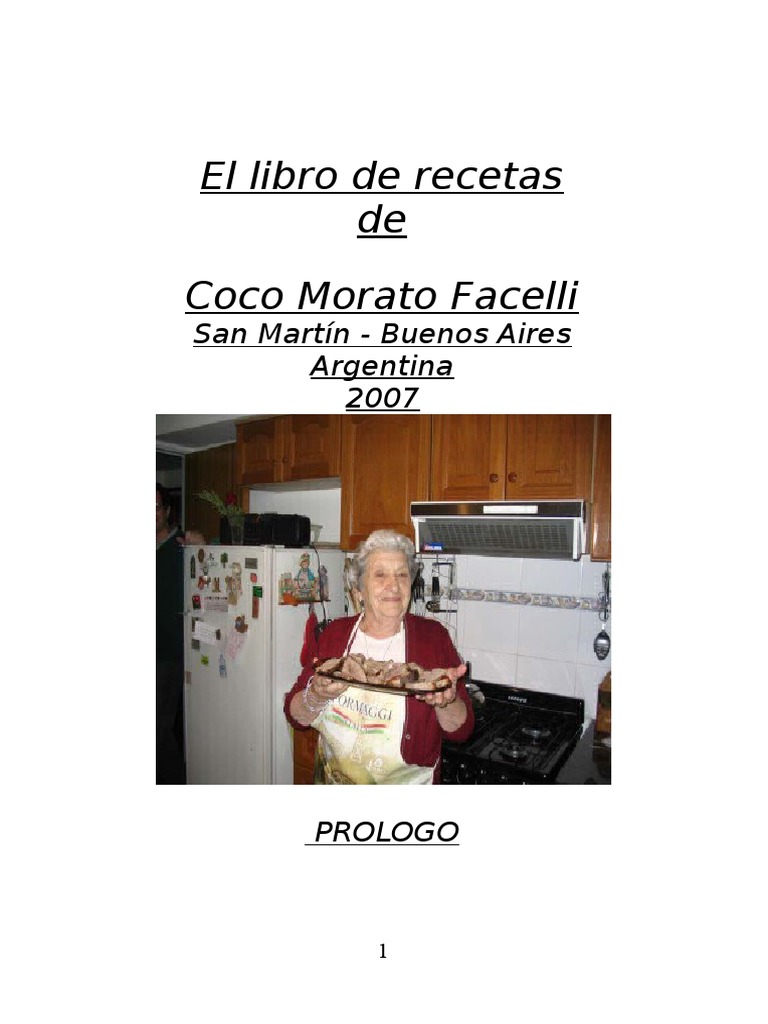 Libro de Recetas | PDF