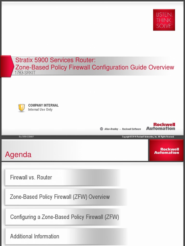 Stratix 5900 ZFW Configuration Guide 07142014 | PDF | Firewall ...