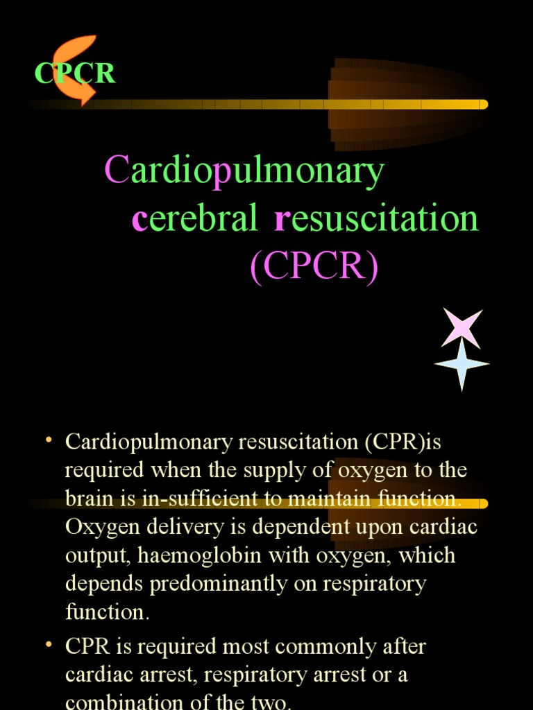 CPCR | PDF | Cardiopulmonary Resuscitation | Cardiac Arrest