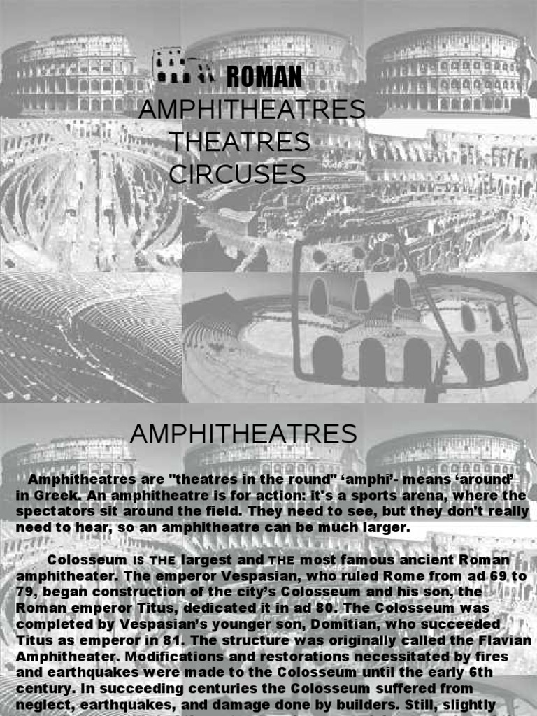 Roman Theatre | PDF | Gladiator | Ancient Europe