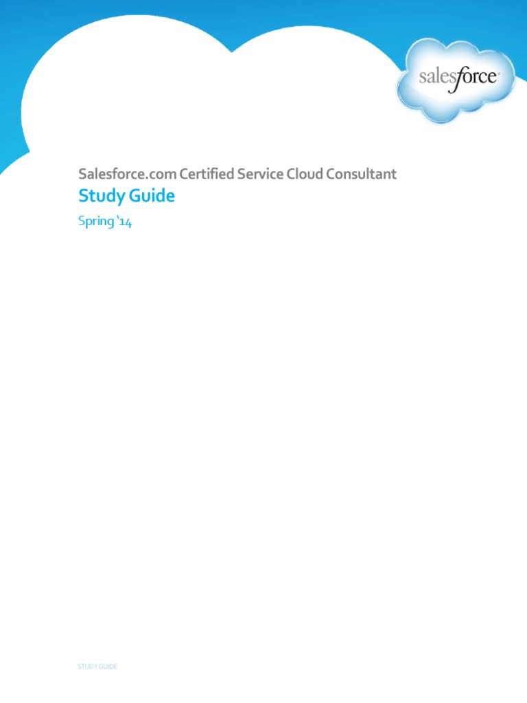 Salesforce Certified Service Cloud Certification | PDF | Salesforce.Com ...