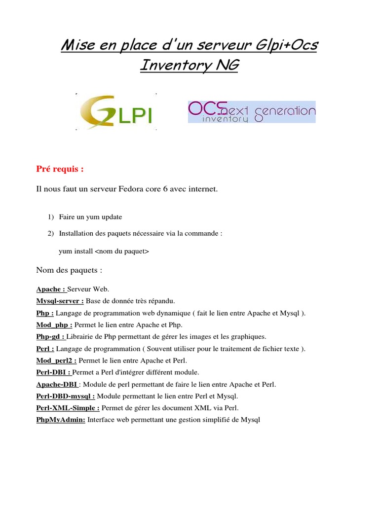 Procedure Glpi | PDF