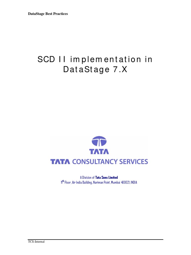 SCD 20II 20implementation 20in 20datastage 207.X | PDF | Information ...