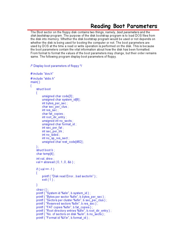 Reading Boot Parameters | PDF | Booting | Disk Storage