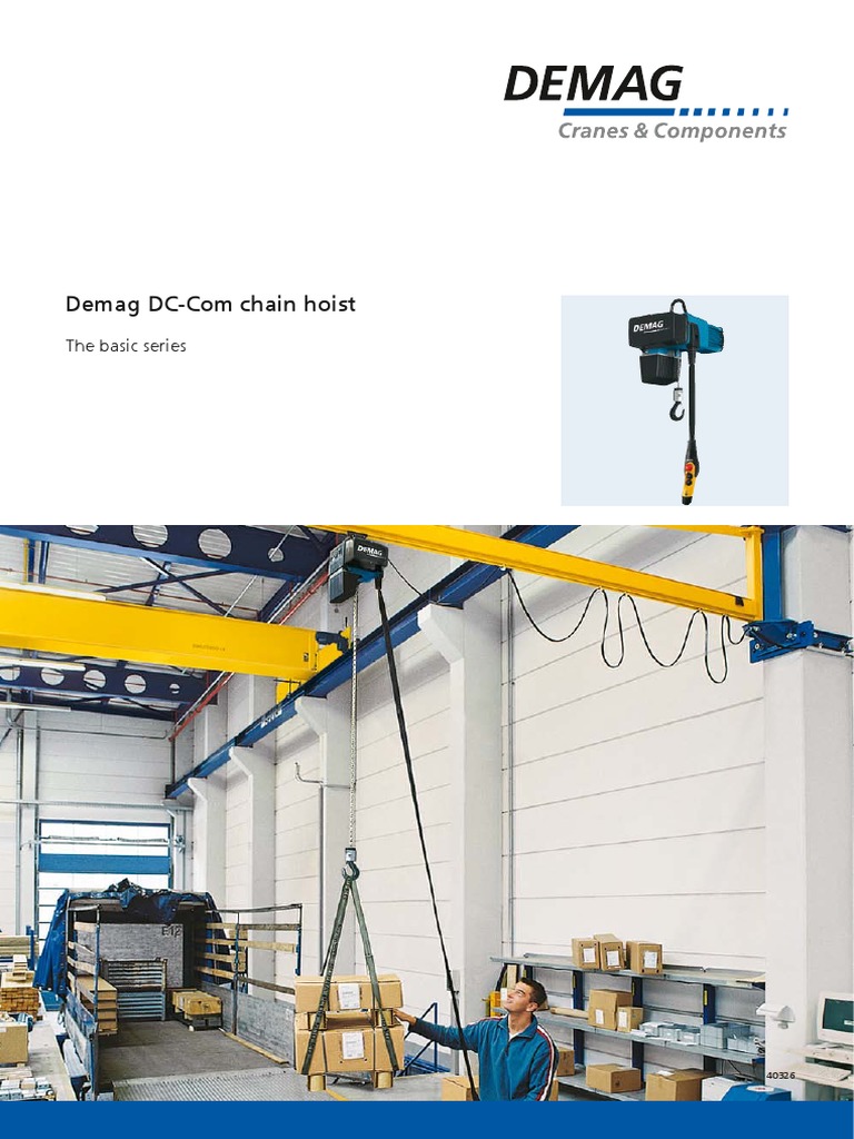 Demag DC-Com Chain Hoist | PDF | Tram | Electrical Connector