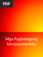 Mga Uri NG Pagbabagong Morpoponemiko | PDF
