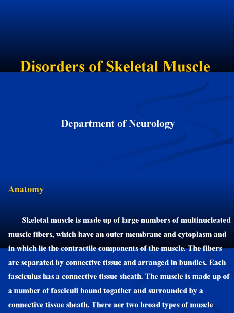 Overview of Skeletal Muscle Disorders | PDF | Muscular Dystrophy | Muscle