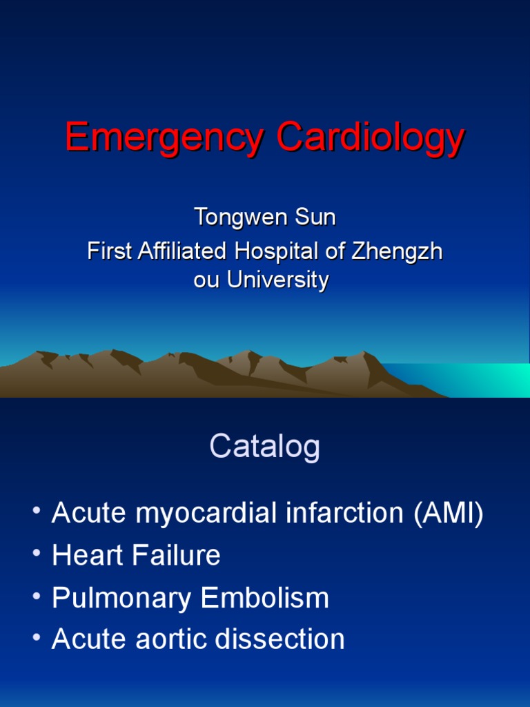 02.emergency Cardiology | PDF | Myocardial Infarction | Cardiovascular ...