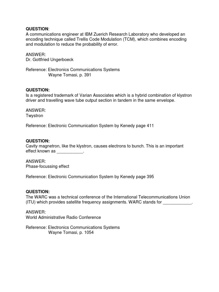 Key Concepts in Communications Engineering | PDF | Telecommunication ...