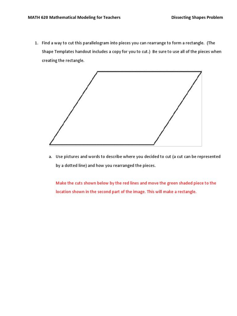 Transforming Shapes Through Dissection and Rearrangement: A ...