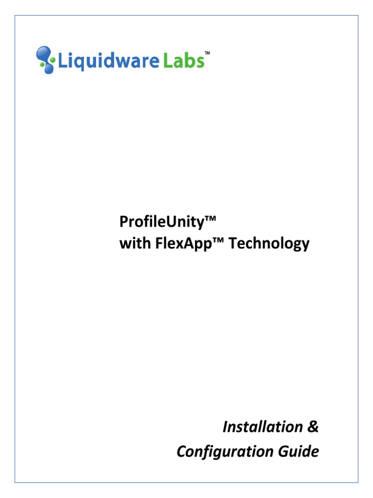 ProfileUnity Installation Guide | PDF | Group Policy | Active Directory