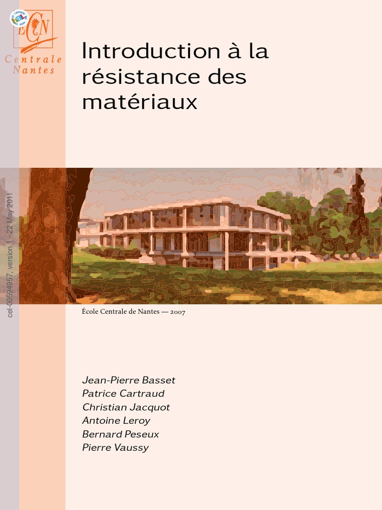 Resistance Des Materiaux | PDF | Contrainte de cisaillement ...