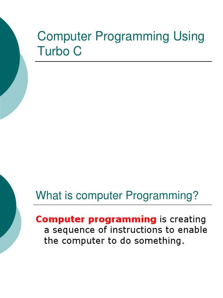 Computer Programming 1 Pdf Control Flow Parameter Computer Programming 