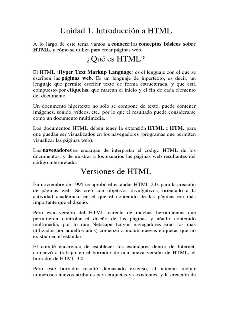 MANUAL HTML Completo | PDF | HTML | Hipervínculo