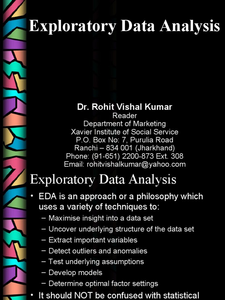 Class 2 Exploratory Data Analysis | PDF | Data Analysis | Histogram Class 2 Exploratory Data Analysis | PDF | Data Analysis | Histogram