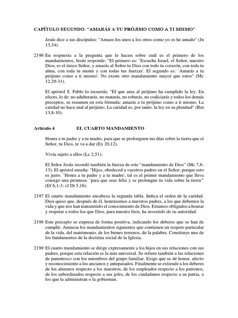 Amarás A Tu Prójimo Como A Ti Mismo PDF | PDF | Familia | Matrimonio