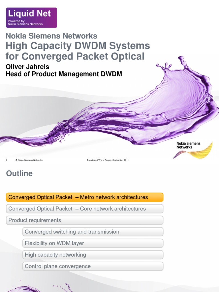 NSN High Capacity DWDM | PDF | Wavelength Division Multiplexing ...