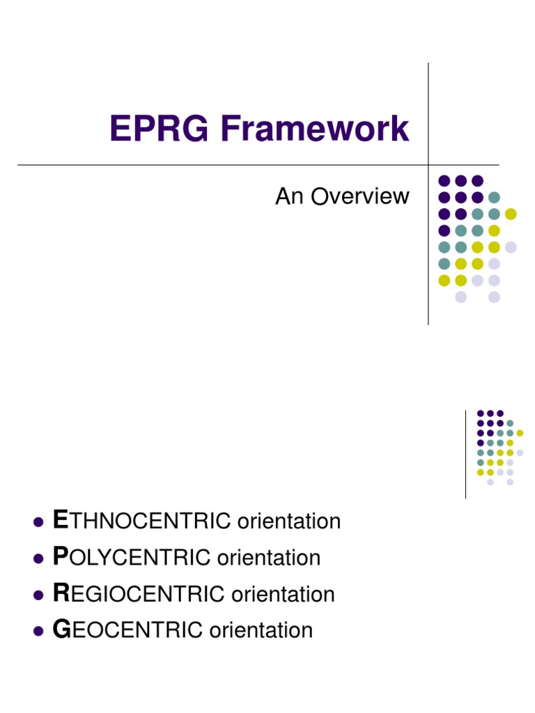 EPRG Framework | Business Economics | Economies