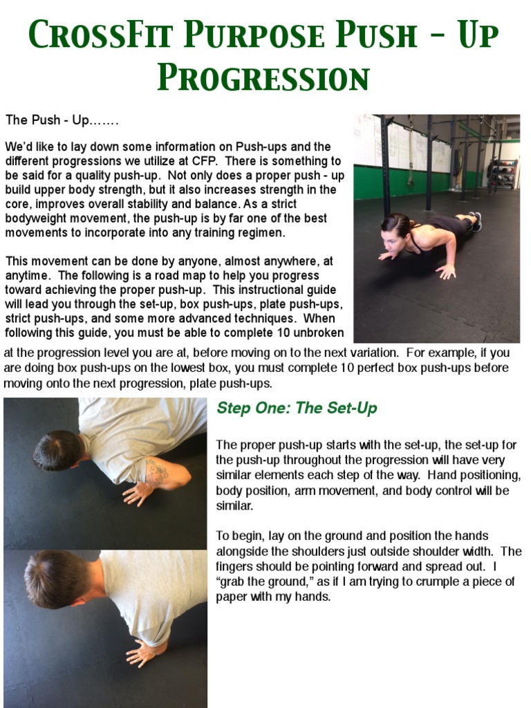 CFP Push Up Progression | Download Free PDF | Recreation | Sports