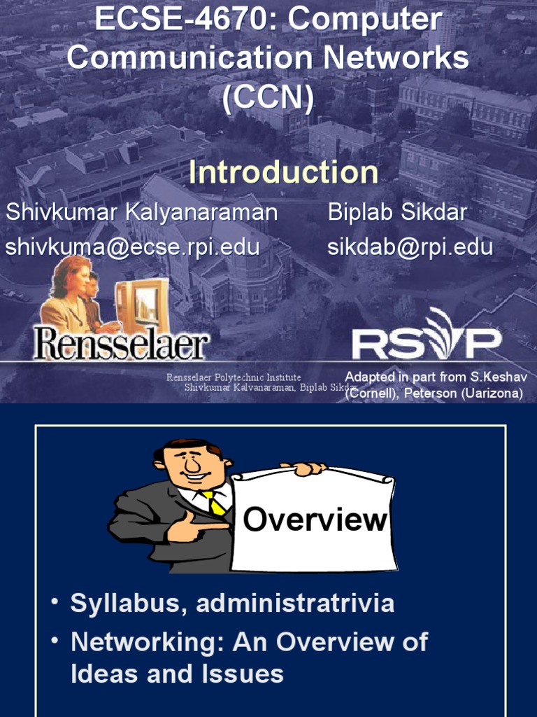 ECSE-4670: Computer Communication Networks (CCN) Introduction | PDF | Internet Protocol Suite ...