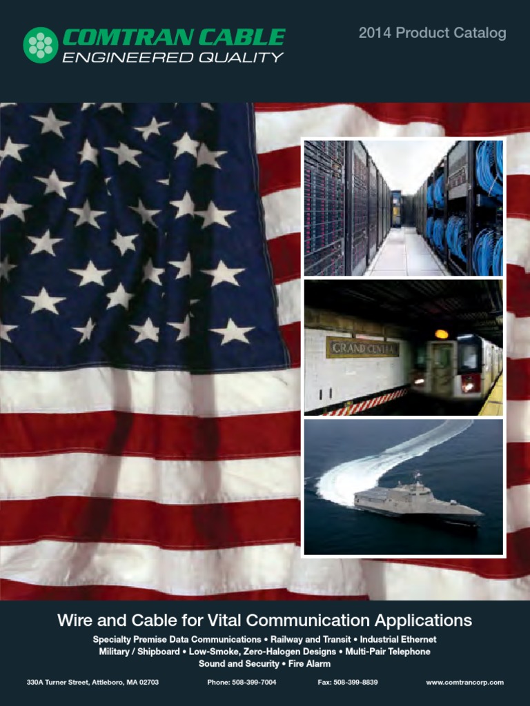 2014 Comtran Cable Catalog RS | PDF | Cable | Insulator (Electricity)