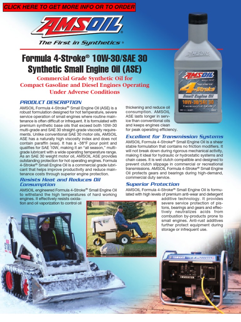 AmsoilSyntheticOilProductInfo Sheets | PDF | Motor Oil | Liquids