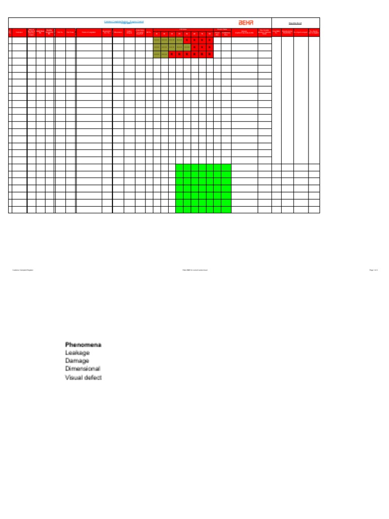 Customer Complaint Register 2009 | PDF | Business | Information Technology