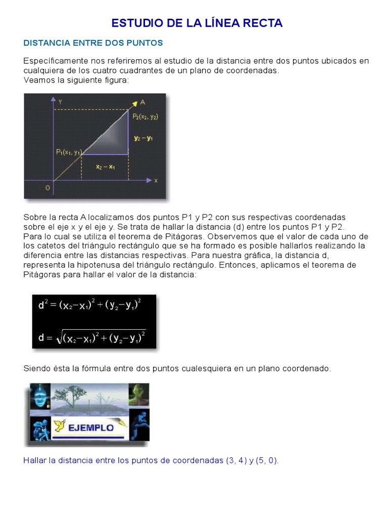 Estudio de La Linea Recta | PDF