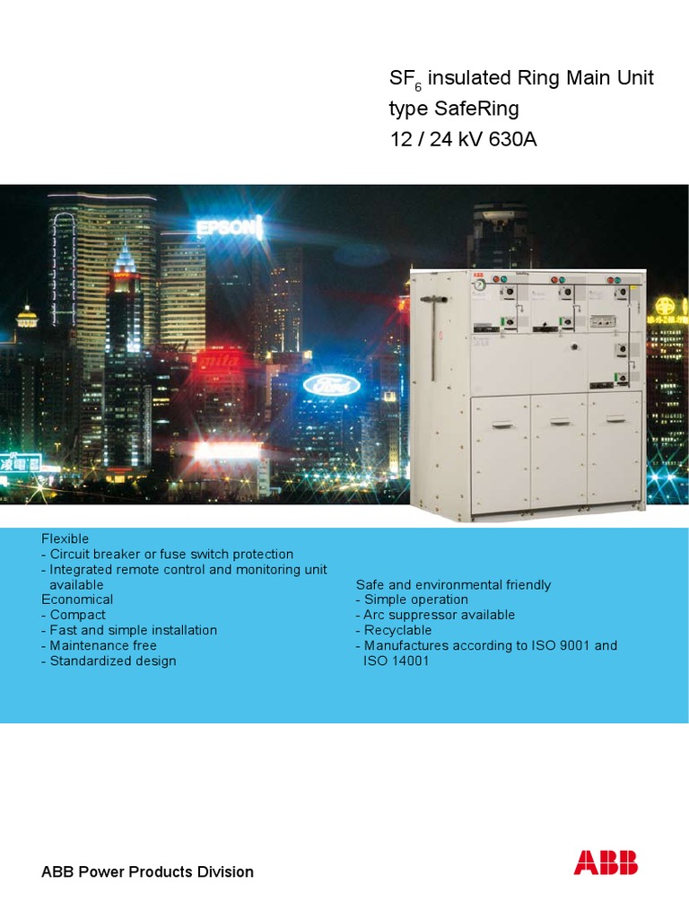 Abb Safering Flyer | PDF | Switch | Fuse (Electrical)