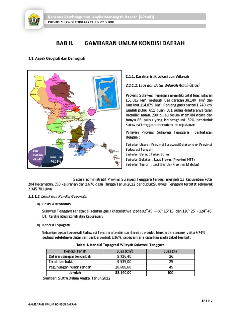 Bab II. Gambaran Umum Kondisi Daerah | PDF | Sains & Matematika