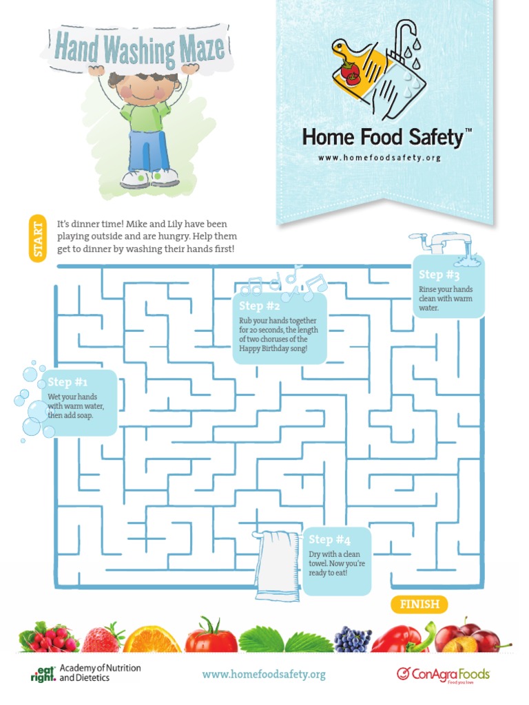 Maze On Healthy Food | PDF