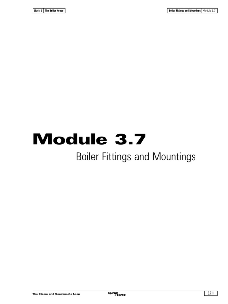 Boiler Fittings & Mountings | PDF | Boiler | Valve