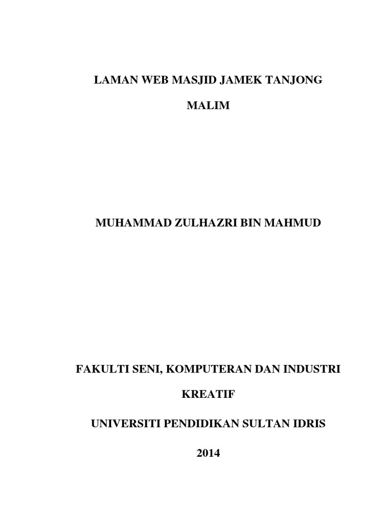 Contoh Tesis | PDF