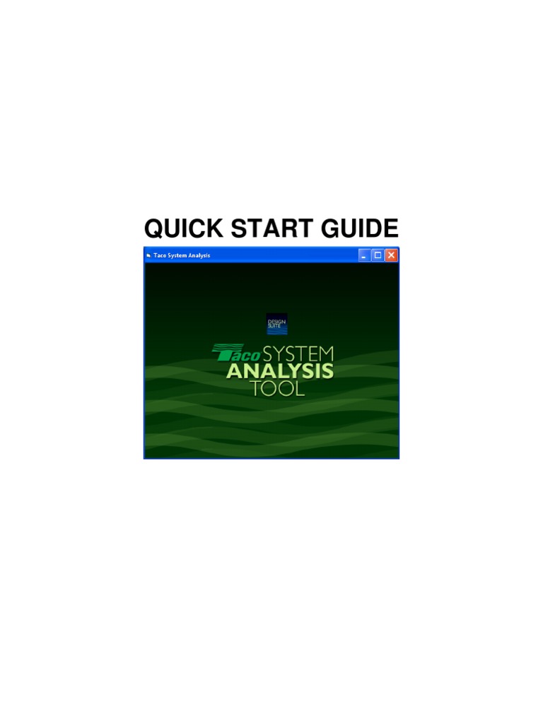 System Analysis Tool Quick Start Guide | PDF | Hvac | Air Conditioning