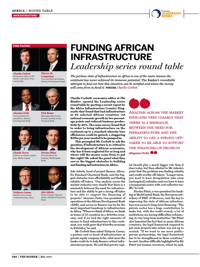 Funding African Infrastructure Challenges | PDF | Infrastructure ...