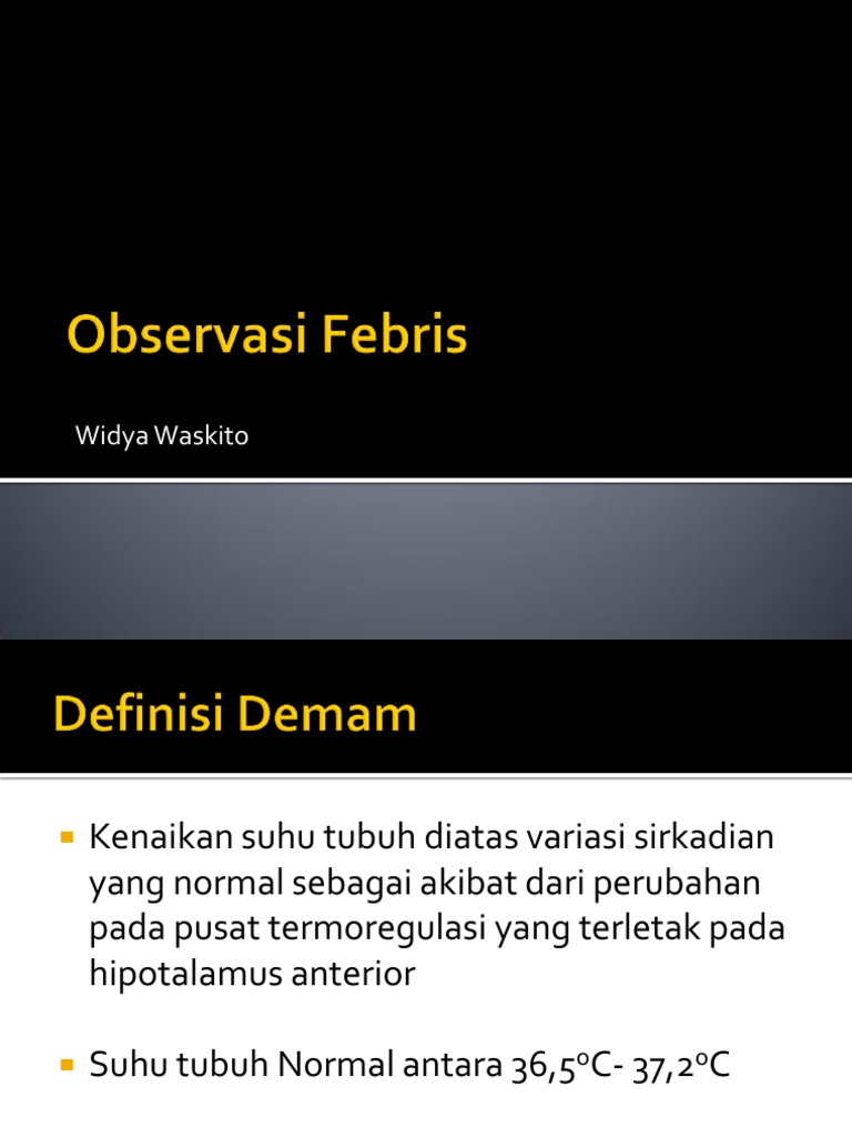 Observasi Febris | PDF