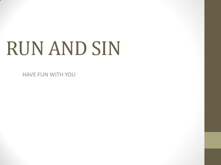 Fun Activities with Run and Sin | PDF