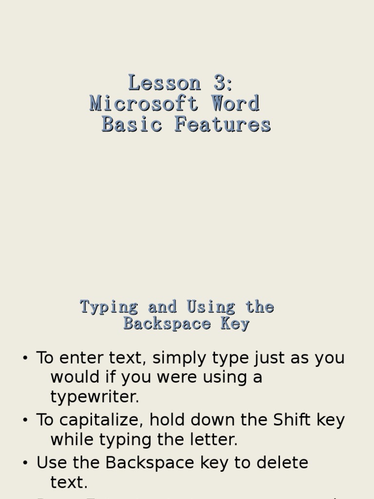 Microsoft Word Tutorial..lesson 3 | PDF | Menu (Computing) | Dialog Box