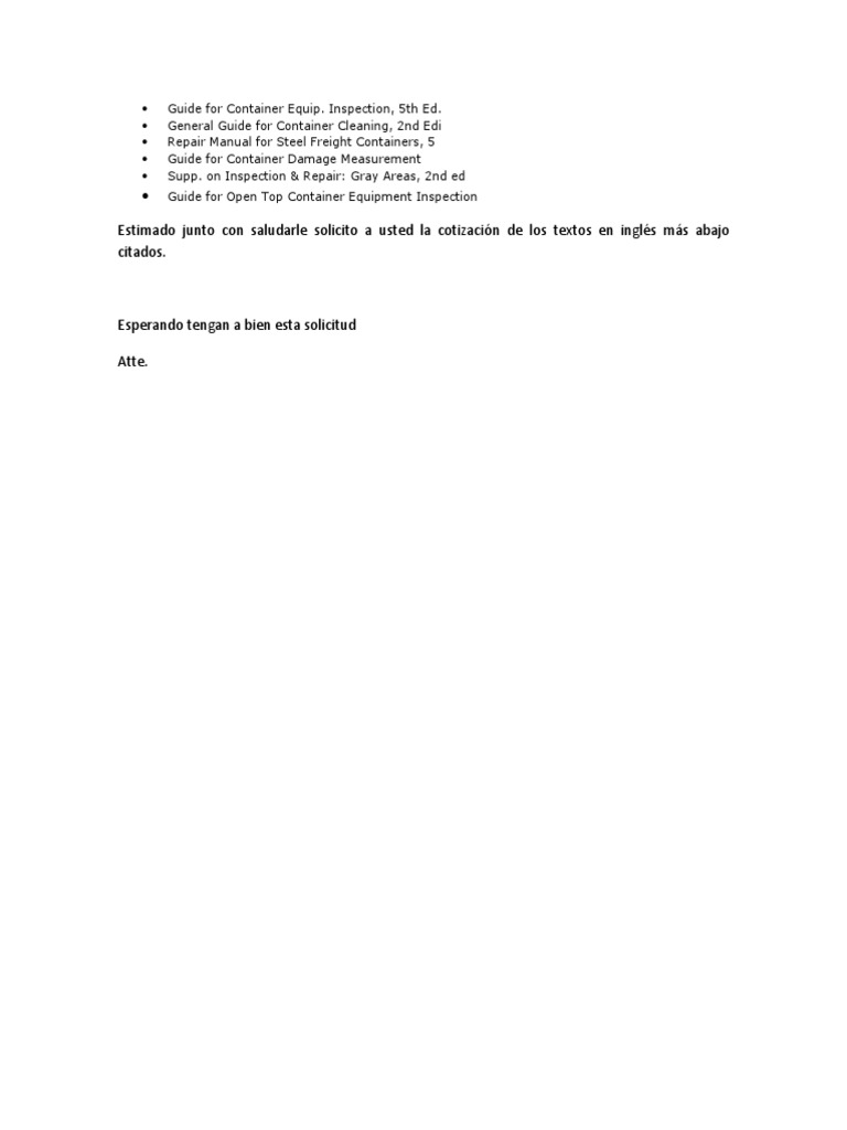 Guide For Container Equip Pdf