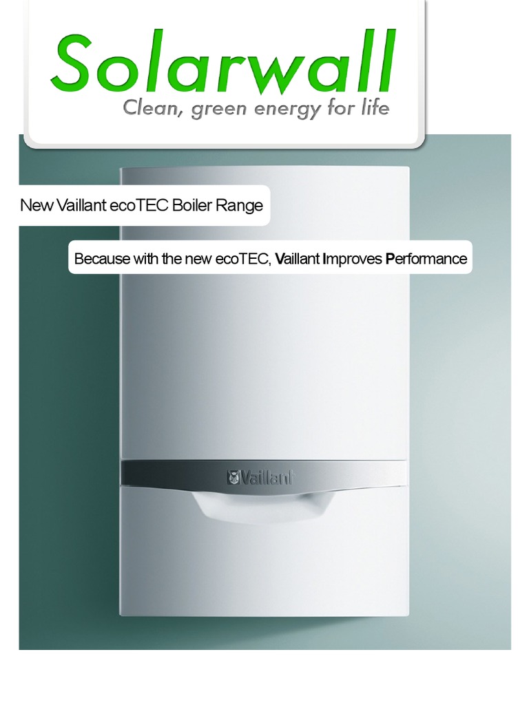 Vaillant ecoTEC Boiler Range Overview | PDF | Water Heating | Thermostat