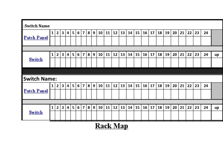 Rack Map | PDF | Telephony Equipment | Electronics