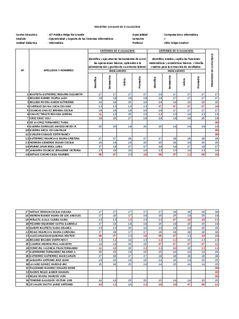 Modelo de Registro | PDF