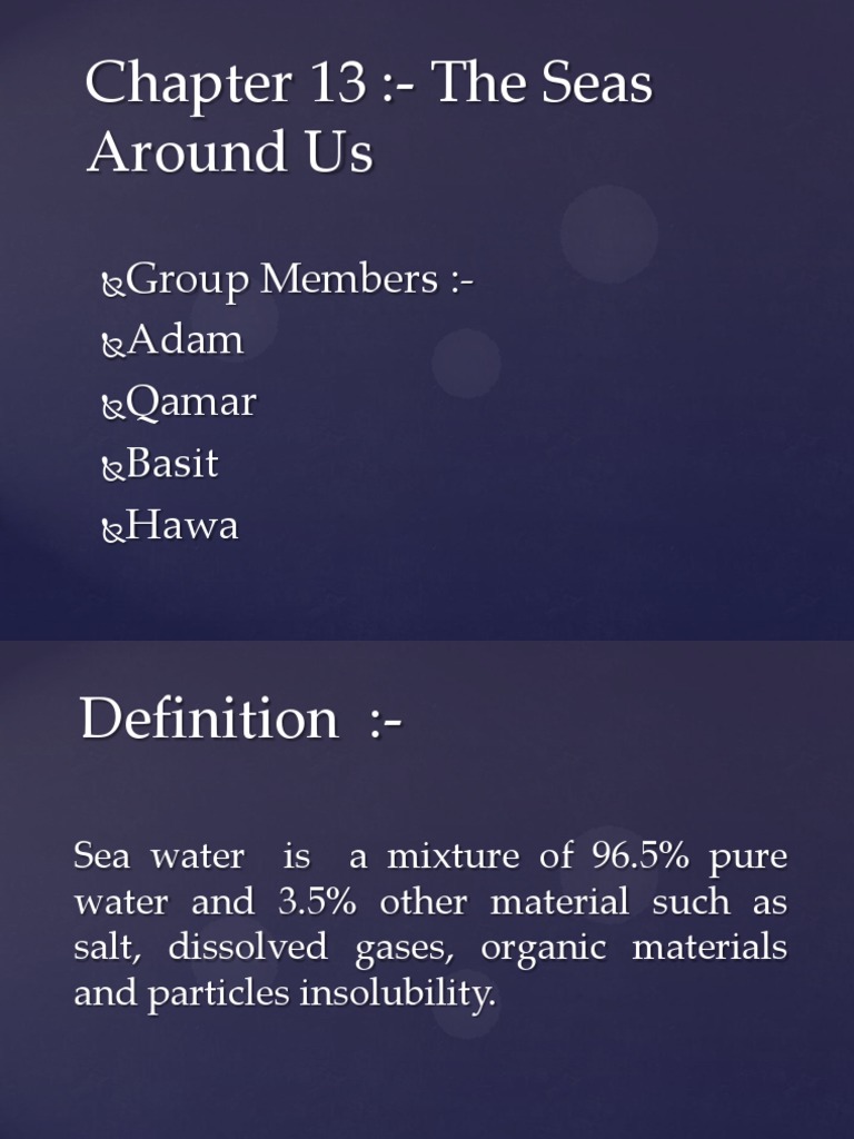 Overview of Earth's Oceans and Seas | PDF