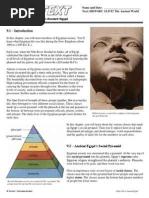 Ancient Egyptian Society