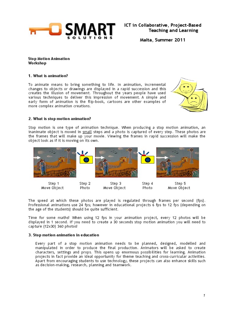 Stop Motion Animation | PDF | Animation | Media Technology