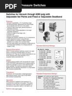 SPD910 Differential Air Pressure Switch | PDF | Switch | Pressure ...