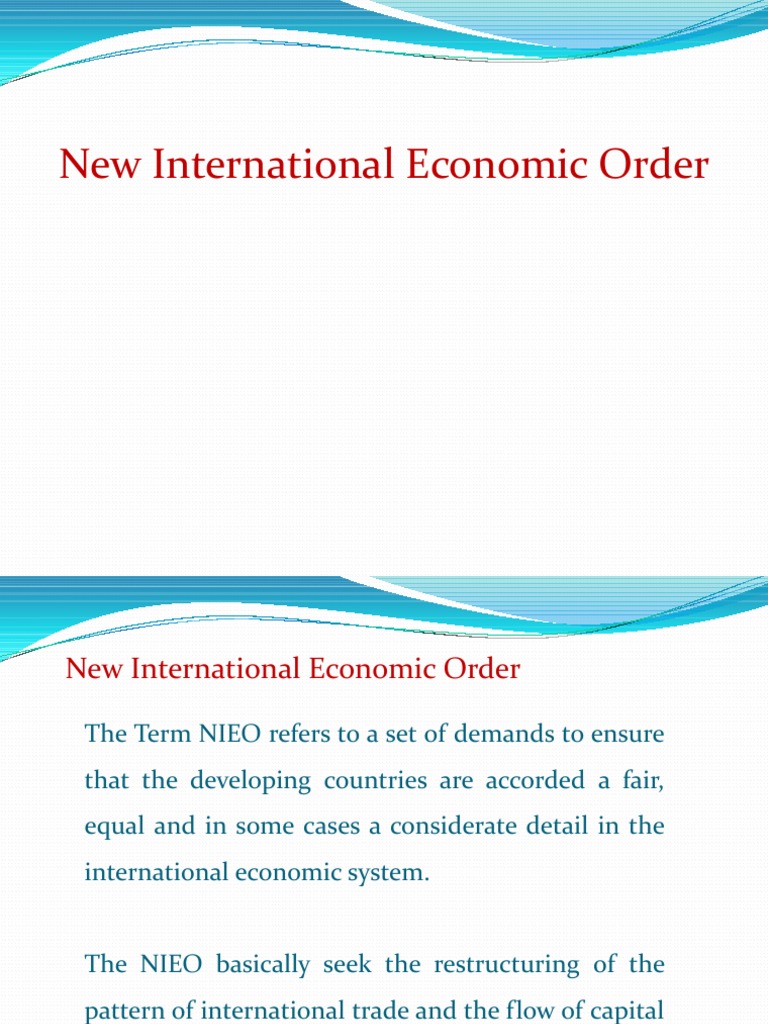 New International Economic Order | Price Of Oil | United States Dollar
