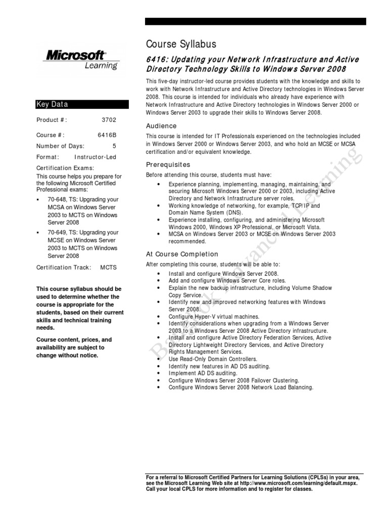Windows Server 2008 | PDF | Active Directory | Windows Server 2008