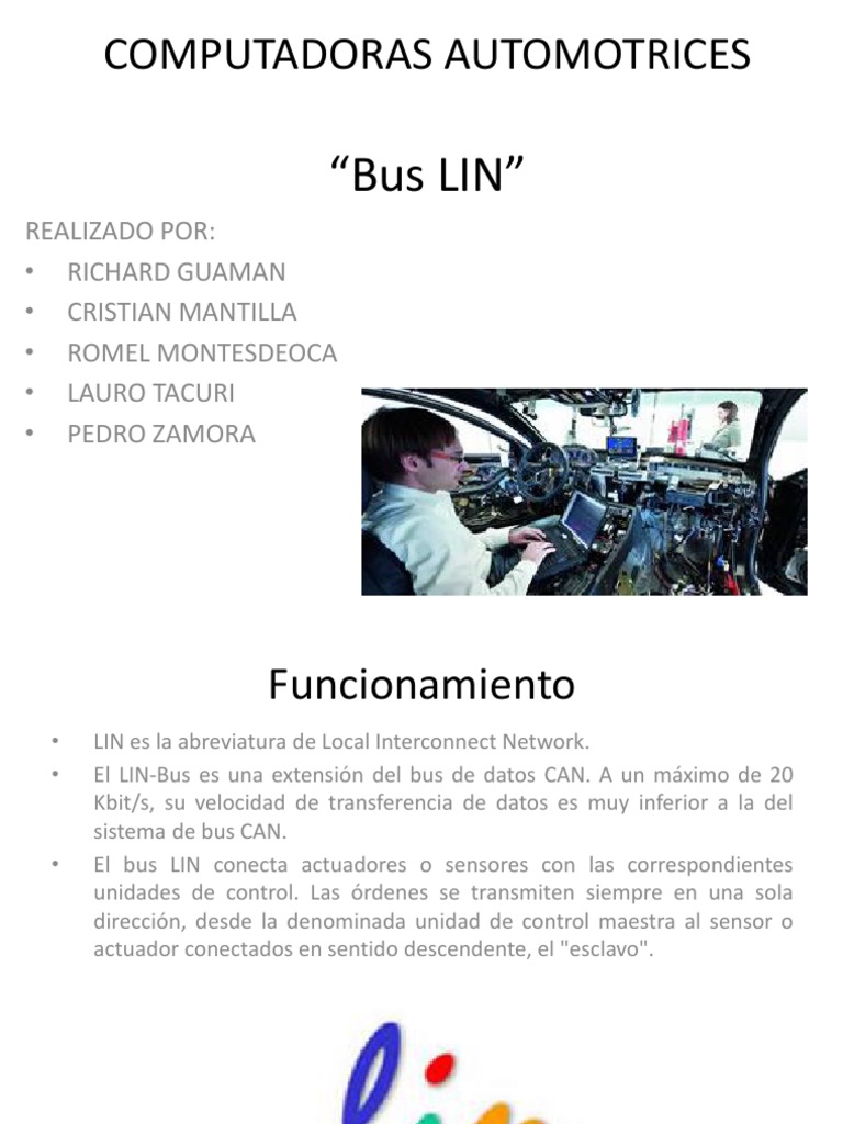 Bus Lin | PDF | Poco | Transmisión de datos